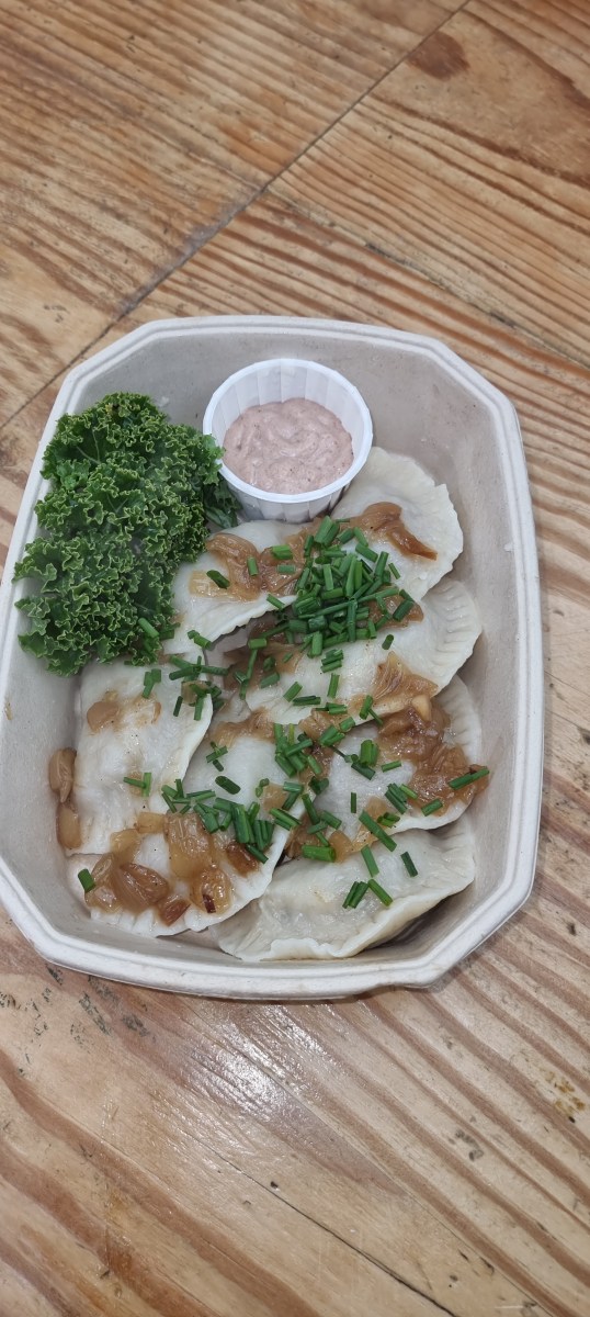 In Pole position for lunch – Pierogi, Cardiff Market – Soliciting Flavours
