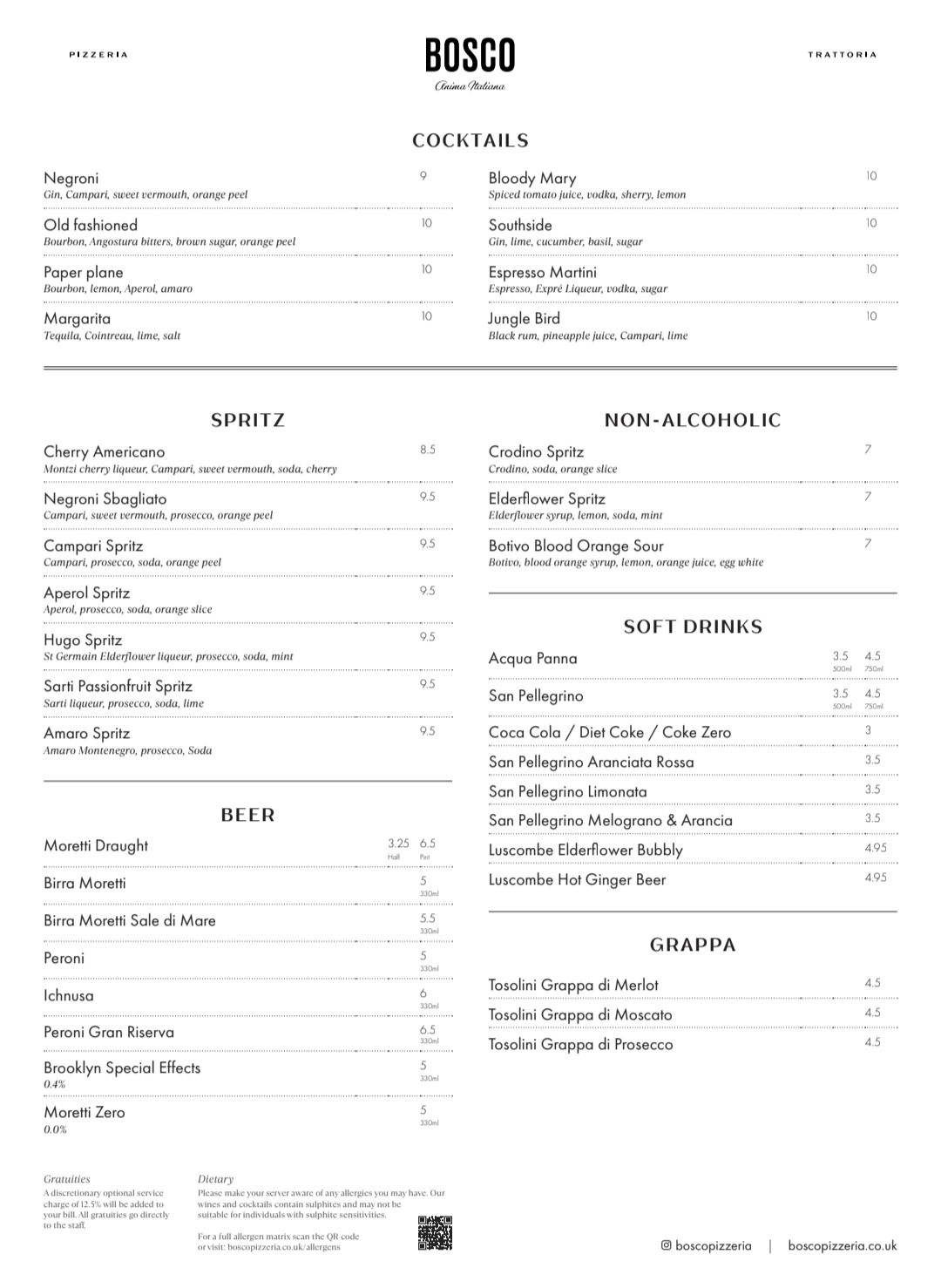 The Italian way or just no way – Bosco, Cardiff city centre ...